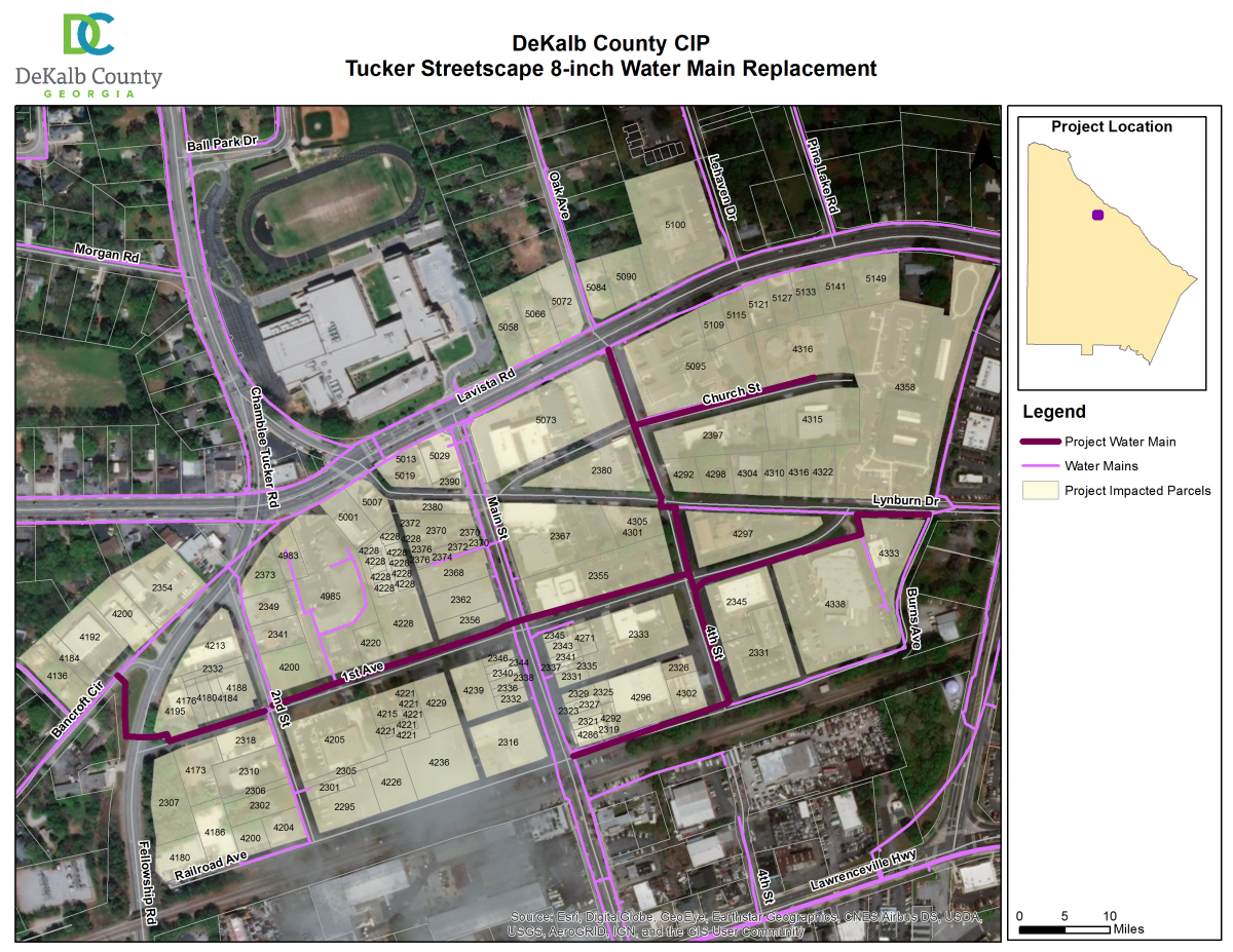 Tucker Water Main Replacement Project | DeKalb County GA